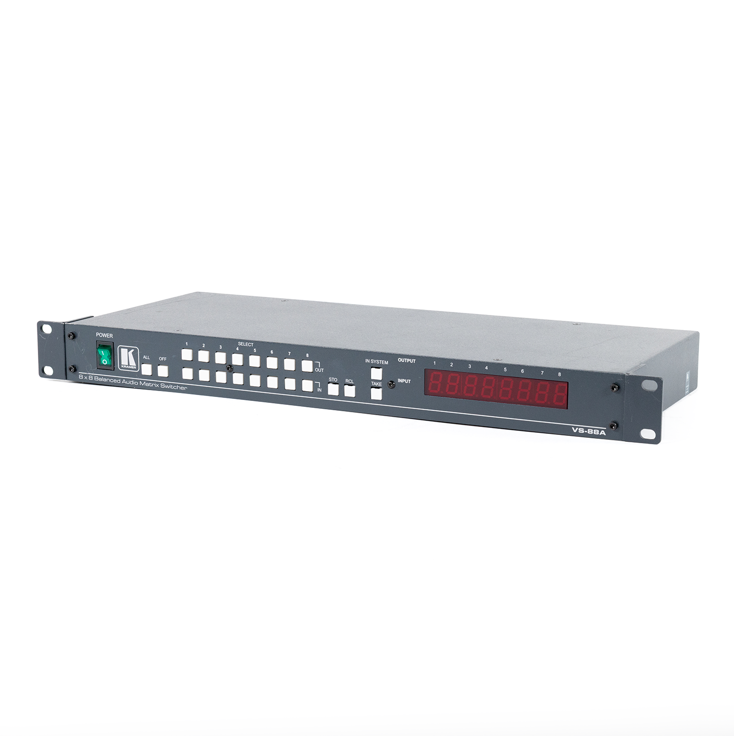Used Kramer VS-88A 8x8 Balanced Audio Matrix Switcher